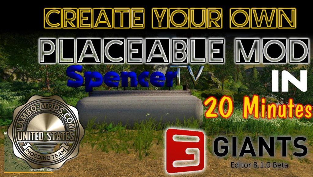SpencerTV Placeable Sign - tutorial included v1.0 FS19 Mod - Farming ...