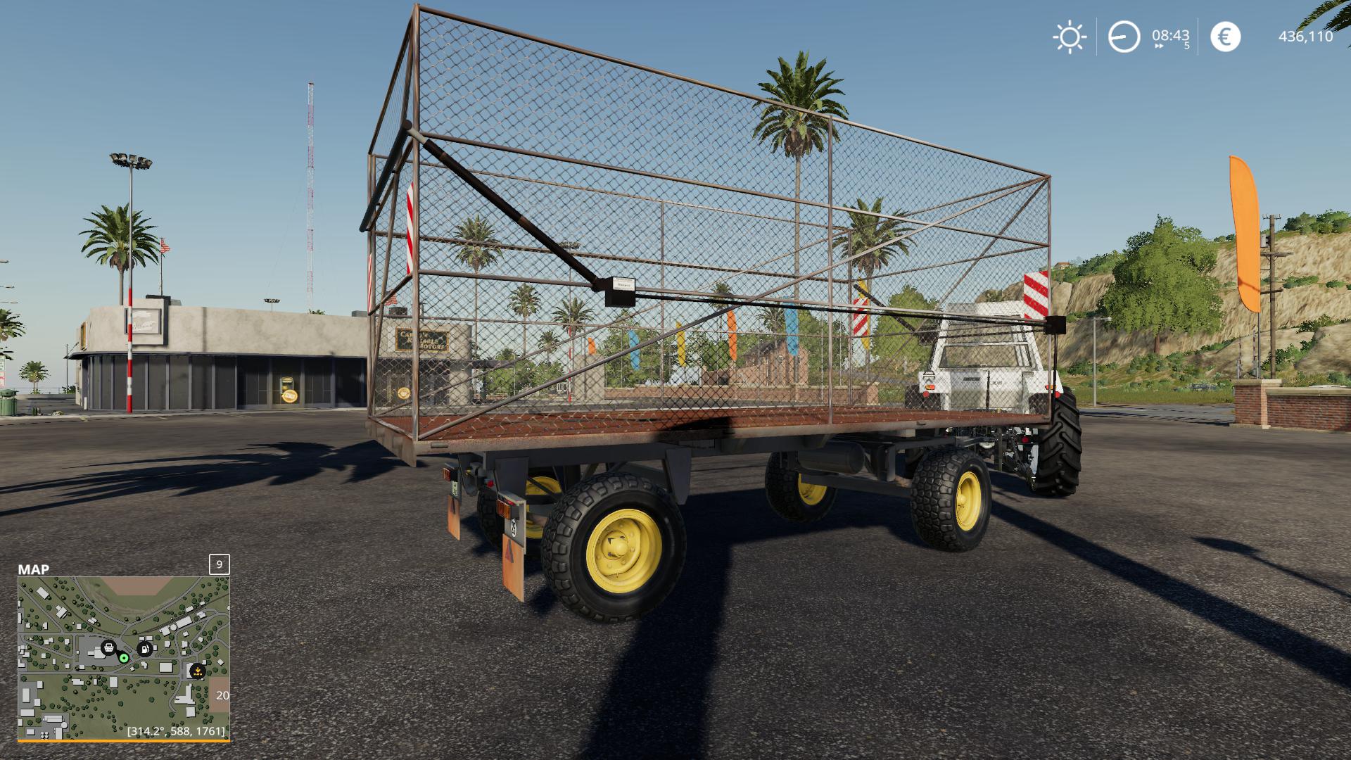 A old bale trailer mod for fs19 - kjamondo