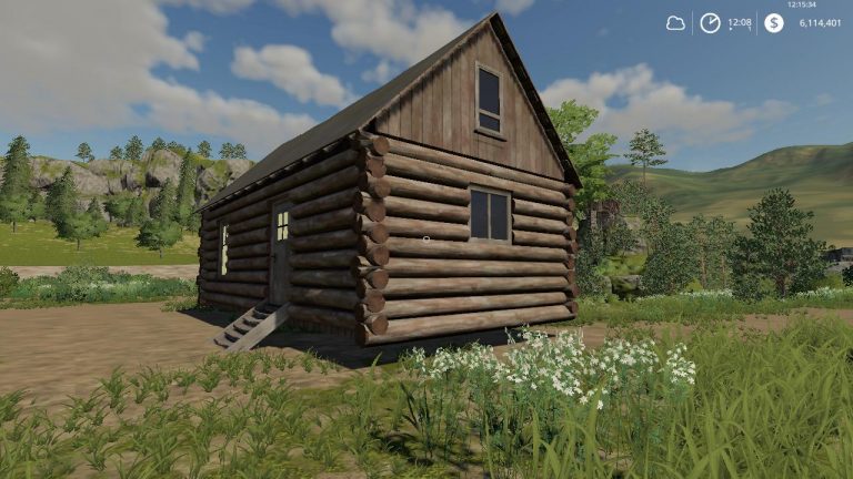 Log cabin v1.0 FS19 Mod - Farming Simulator 25