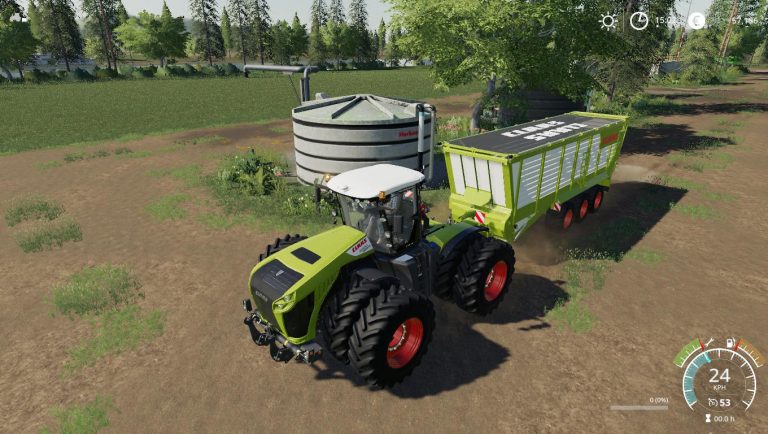 Claas skinned TX560D Bulk Trailer by Stevie FS19 Mod - Farming Simulator 25