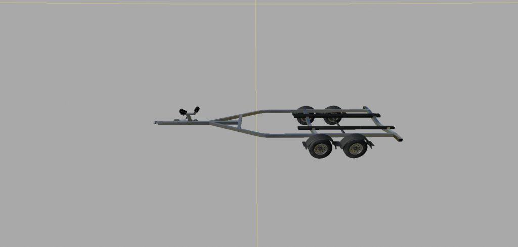 Small boat trailer v1.0 FS19 Mod - Farming Simulator 25