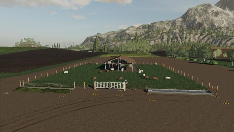 Open Sheep Pasture FS19 Mod - Farming Simulator 25