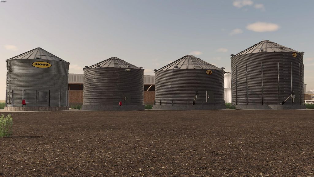 Global Company Placeable Grain Bins v1.0 FS19 Mod - Farming Simulator 25