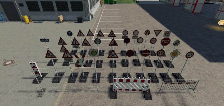 German Road Signs - FS19 Mods | FS22 Mods