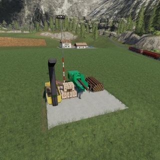 Stationary Wood Chipper v1.0.0.3 FS19 Mod - Farming Simulator 25