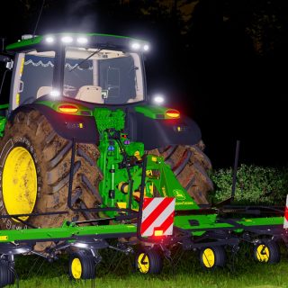 John Deere Tedder v1.1 FS19 Mod - Farming Simulator 25