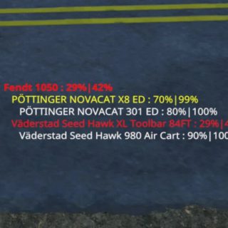 Implement Wear Info Hud v1.0 FS19 Mod - Farming Simulator 25