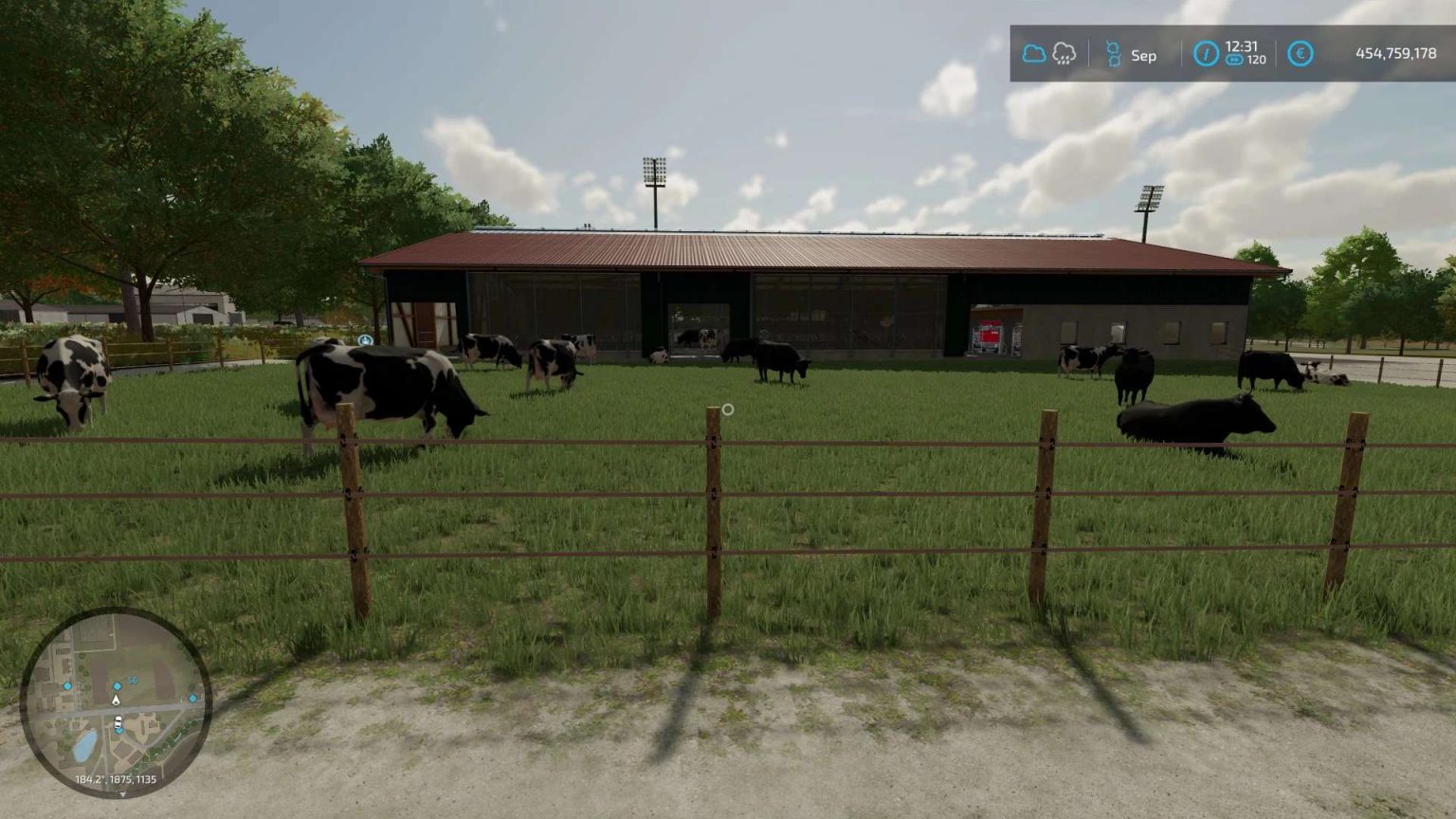 FS22 Large cowshed with bale acceptance and 500 animals v1.2 Mod ...