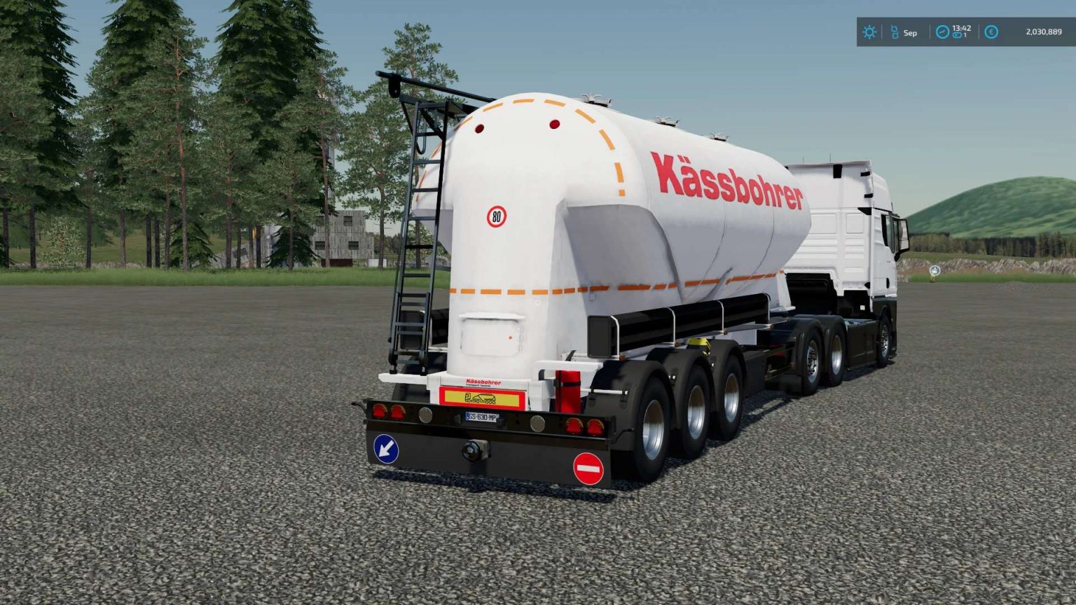 FS22 Kässbohrer Cement Trailer V1.0.0.0 | FS22 Mod Download