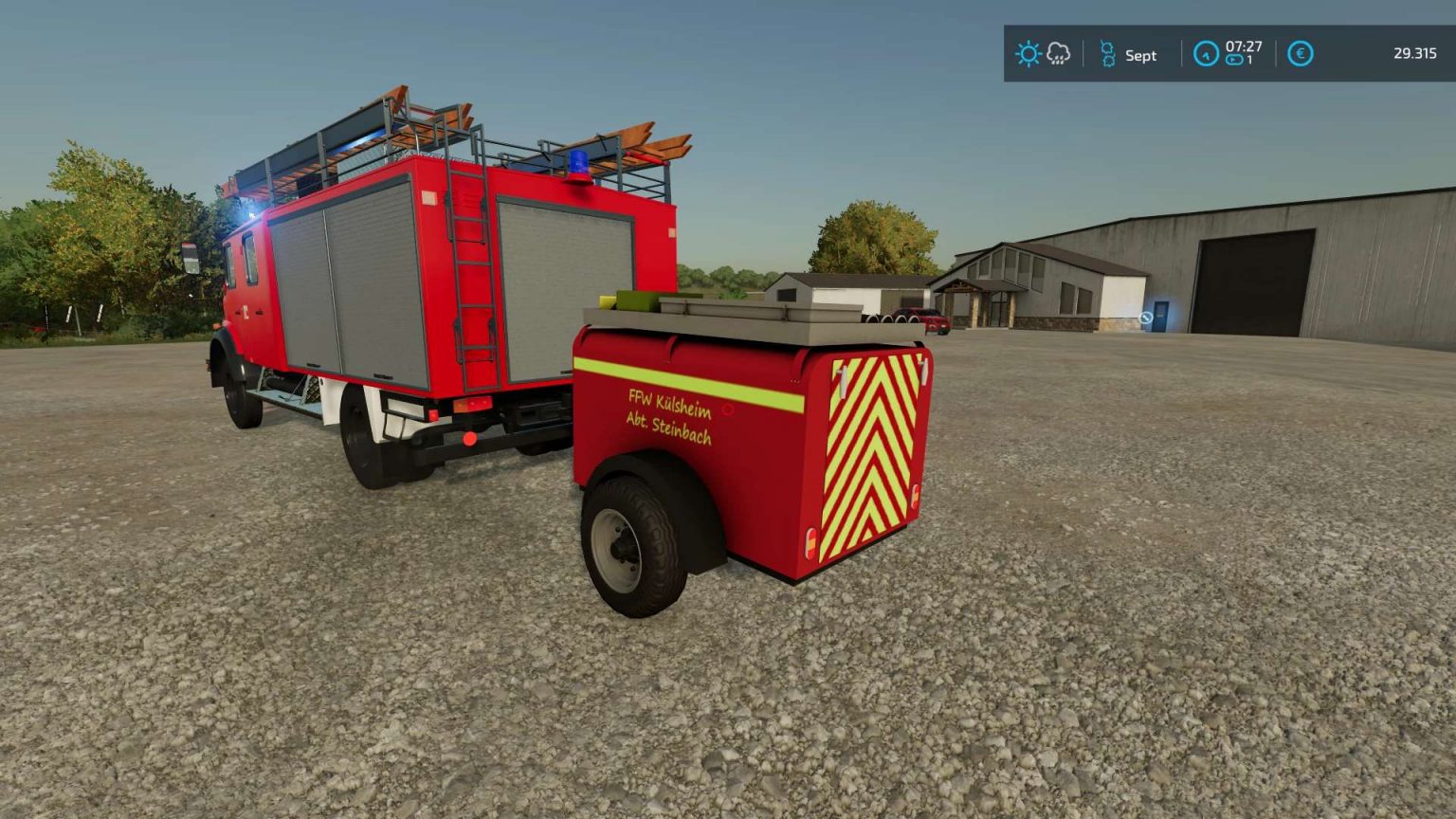 FS22 LSFT TSA (portable fire pump trailer) v1.0.0.0 | FS22 Mod Download