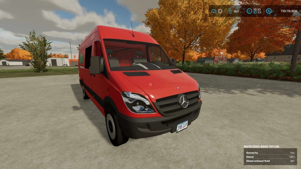 FS22 MB Sprinter 3x Service Edition v0.2.0.0 | FS22 Mod Download