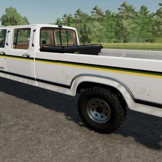 FS22 1986 Ford F350 John Deere Dealer Truck v1.0.0.0 Mod - Farming ...