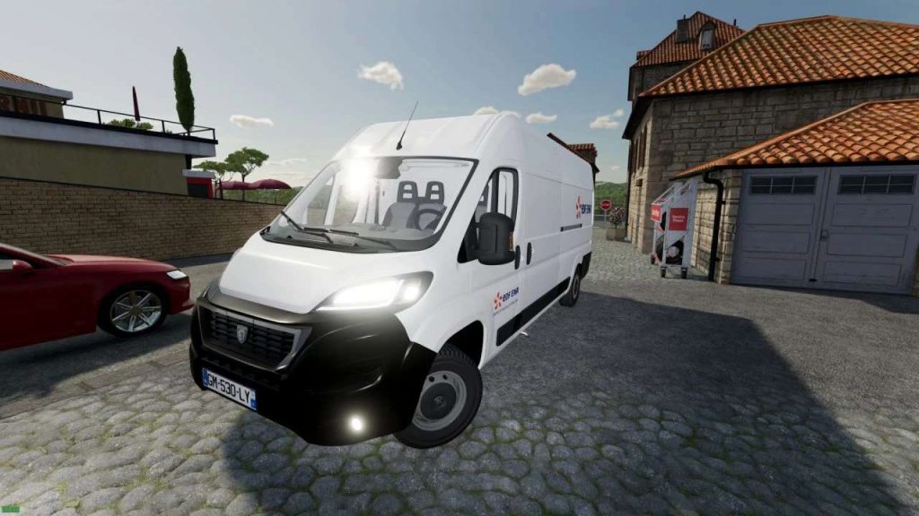 FS22 Peugeot Boxer L4H2 EDF-ENR v1.0.0.0 Mod - Farming Simulator 25