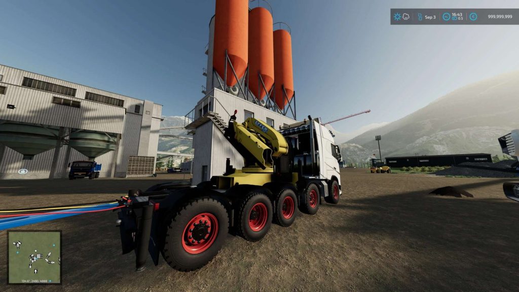 FS22 Volvo FH16 5 axles with Effer crane v1.0.0.0 Mod - Farming ...