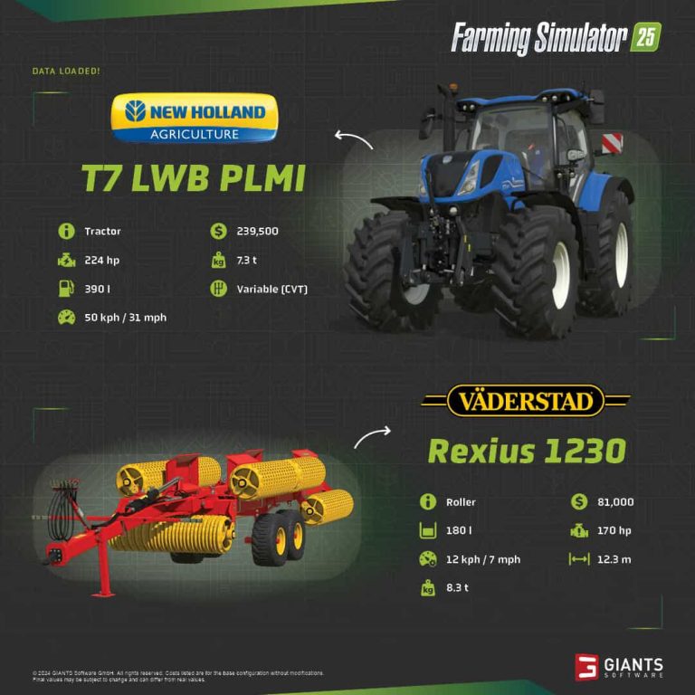 FS25: Case Puma 260 CVXDrive Tractor & More Machines