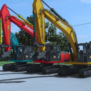 FS22 Kobelco sk 210 v1.0.0.0 Mod - Farming Simulator 25