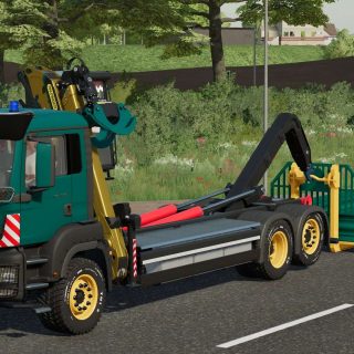 FS22 MAN TGS HKL Truck with Crane v1.0.0.0 Mod - Farming Simulator 25