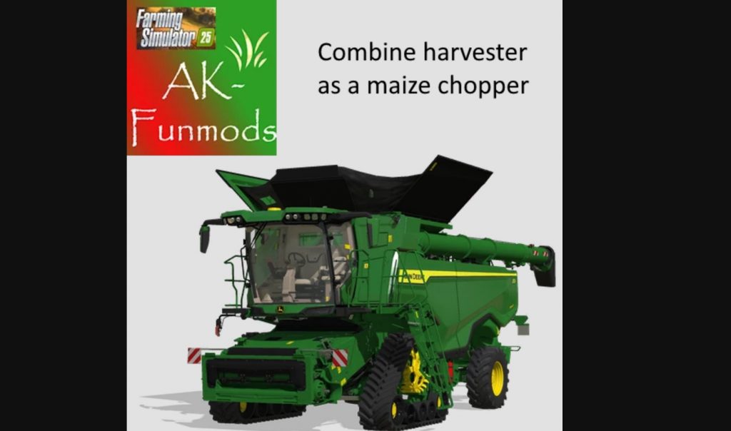 FS25 Combine harvester as a maize chopper v1.0.0.0 Mod - Farming ...