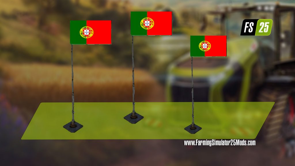 FS25 FLAG PORTUGAL v1.0.0.0 Mod - Farming Simulator 25