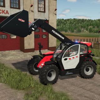 FS25 Manitou Fire Engine Telehandler v1.0.0.0 Mod - Farming Simulator 25