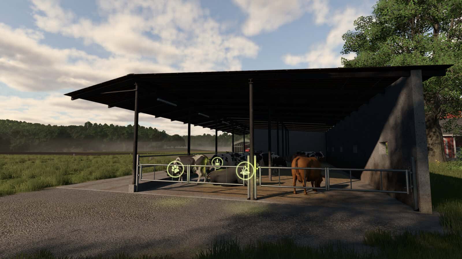 FS25 Shed Cow Barn v1.0.0.0 Mod - Farming Simulator 25