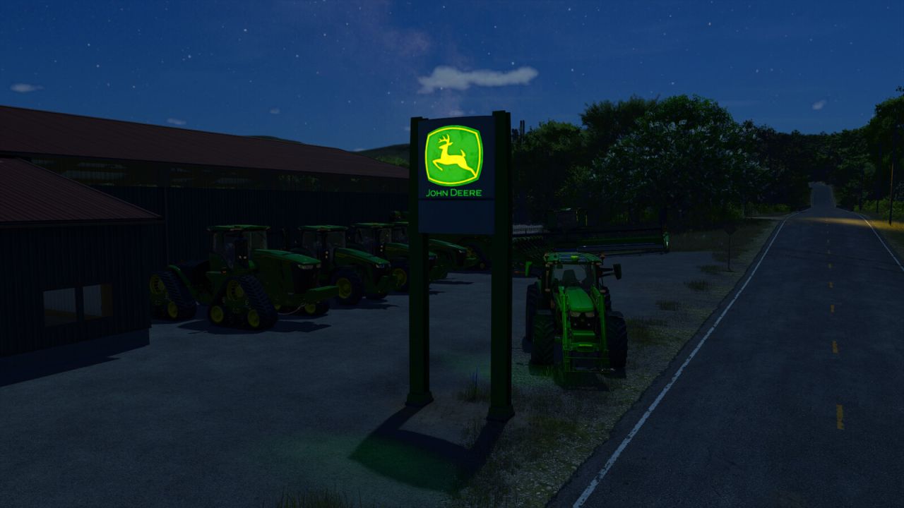 FS25 John Deere Dealer Sign V1.0.0.0 Mod - Farming Simulator 25