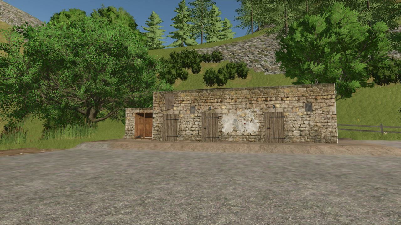 FS25 Pack of 7 old stone buildings V1.0.0.0 Mod - Farming Simulator 25