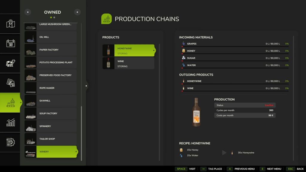 FS25 Wine factory V1.0.0.1 Mod - Farming Simulator 25