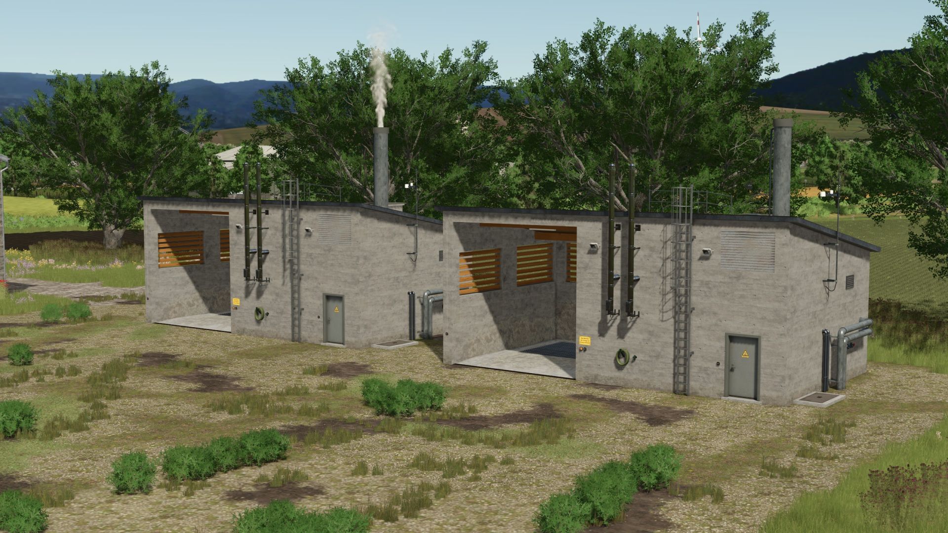 FS25 Biomass heating plant V1.1.0.0 Mod - Farming Simulator 25