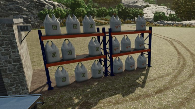 FS25 Pallet rack V1.0.0.0 Mod - Farming Simulator 25