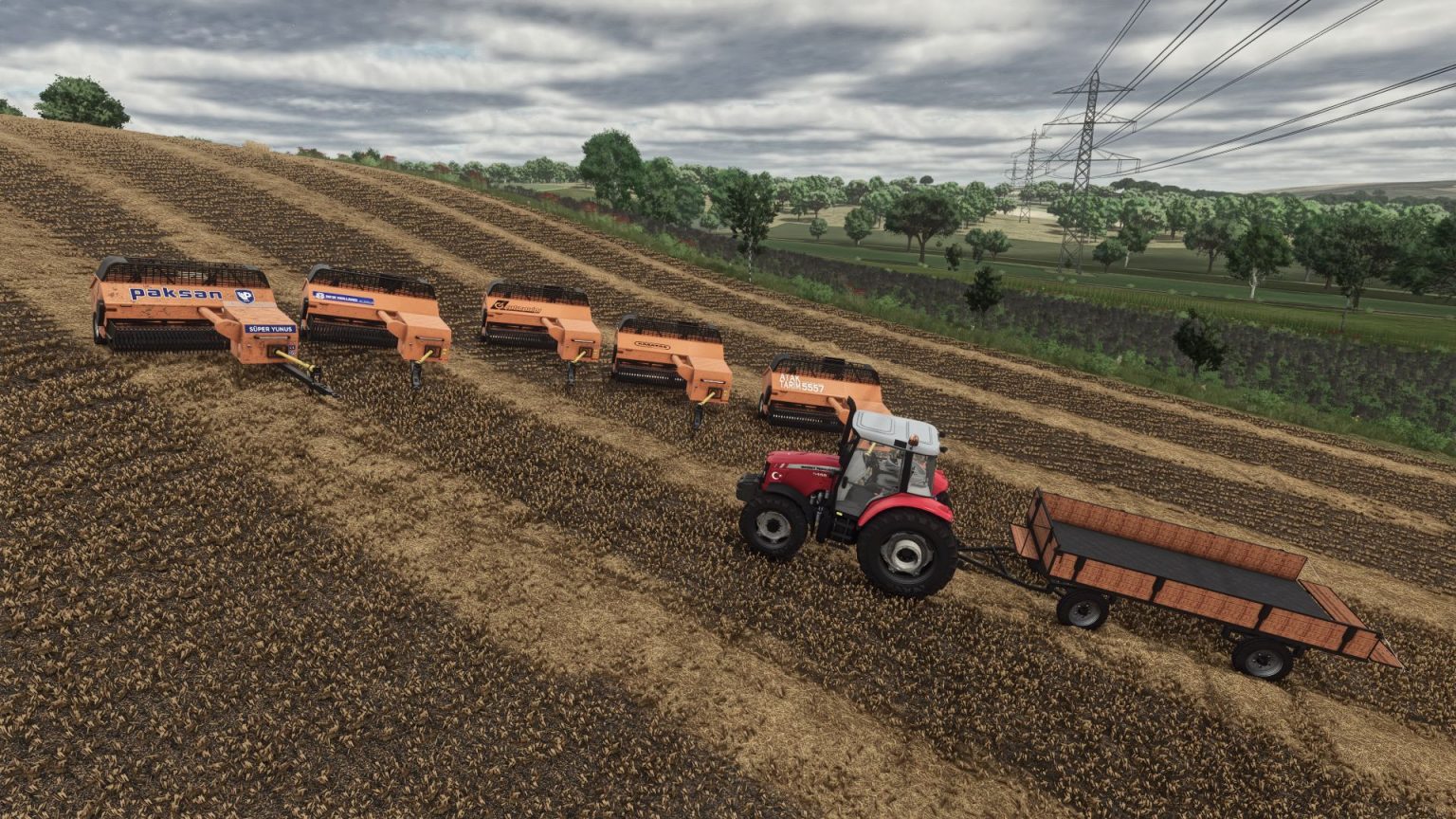 FS25 Small baler and trailer pack V1.0.0.0 Mod - Farming Simulator 25