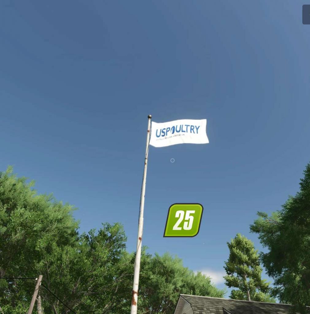FS25 US Poultry & Egg Association Flag v1.0.0.0 Mod - Farming Simulator 25