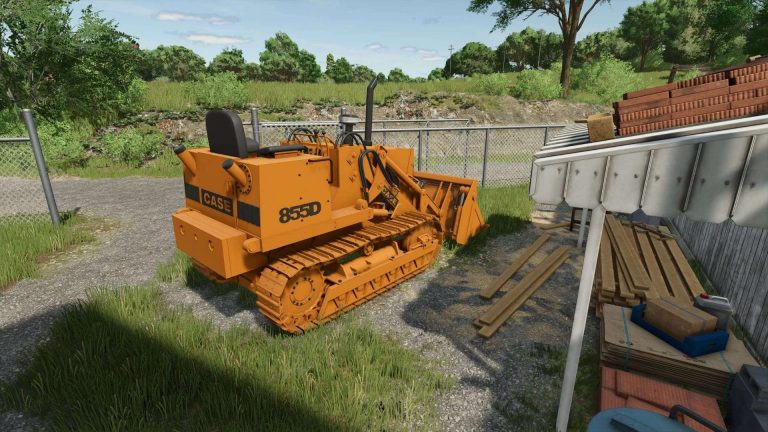 FS25 Case 855D Track Loader v1.1.0.0 Mod - Farming Simulator 25