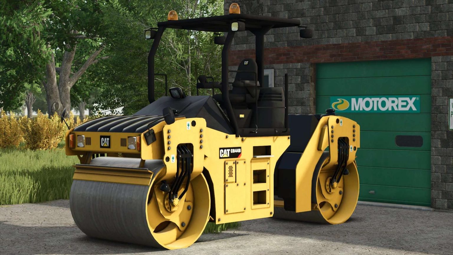 FS25 Caterpillar CB44B Tandem Vibratory Roller v1.0.0.0 Mod - Farming ...