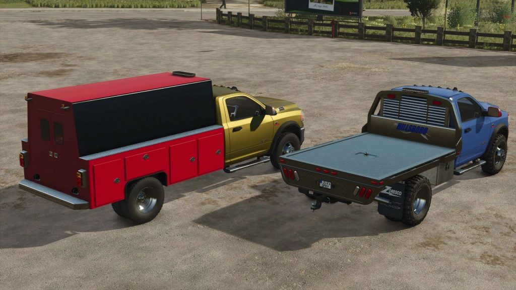 FS25 Dodge Ram 5500 Flatbed & Service Trucks v1.0.0.0 Mod - Farming ...