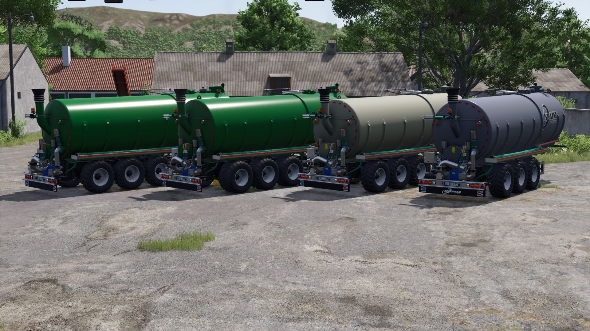 FS25 Slurry tanks pack V1.0.0.0 Mod - Farming Simulator 25