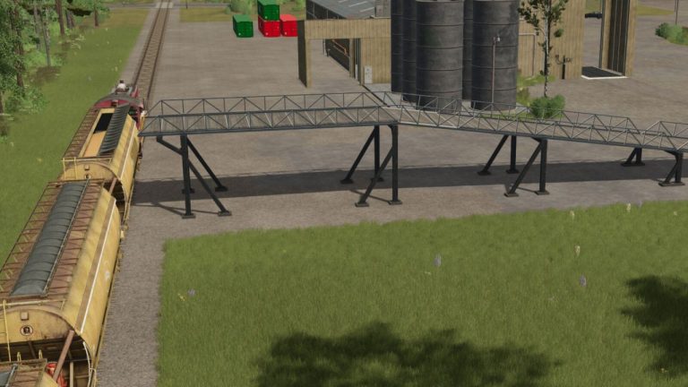 FS25 Train Loading Ramp V1.0.0.0 Mod - Farming Simulator 25