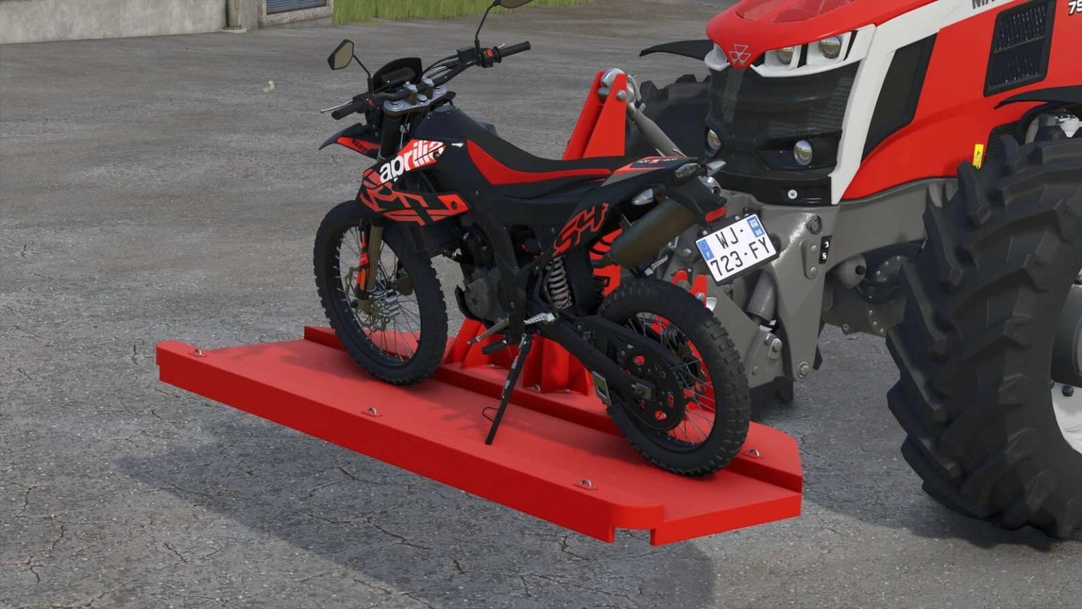 FS25 Motorcycle Transport Platform v1.0.0.0 Mod - Farming Simulator 25