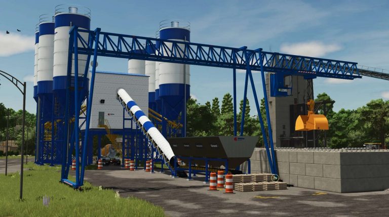 FS25 CONCRETE FACTORY v1.0.0.0 Mod - Farming Simulator 25