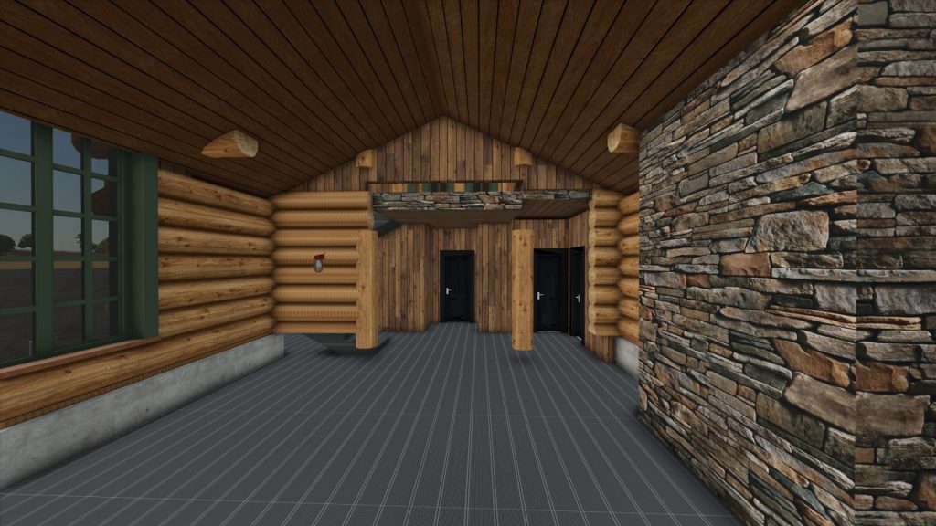 FS25 Log Farm House v1.0.0.0 Mod - Farming Simulator 25