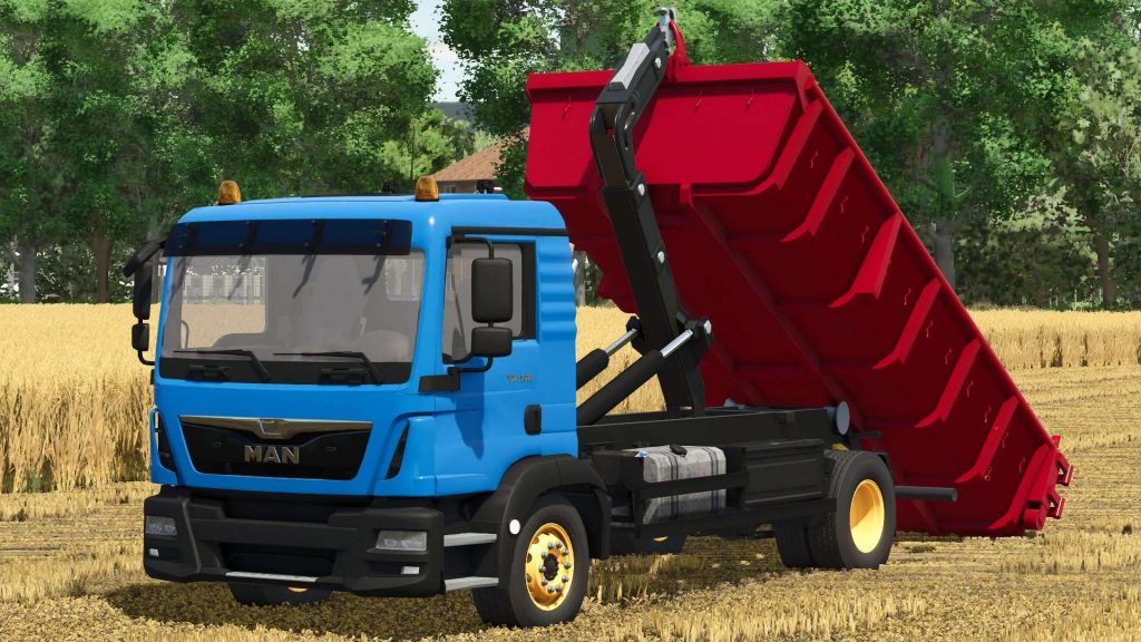 FS25 MAN TGM 15.293 IT Runner & Skip Container v1.0.0.0 Mod - Farming ...
