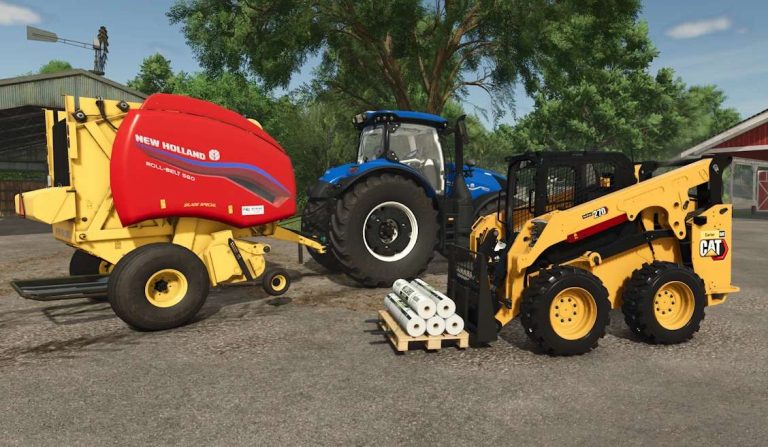 FS25 New Holland/Case IH Roll-Belt Round Baler v1.0.0.0 Mod - Farming ...