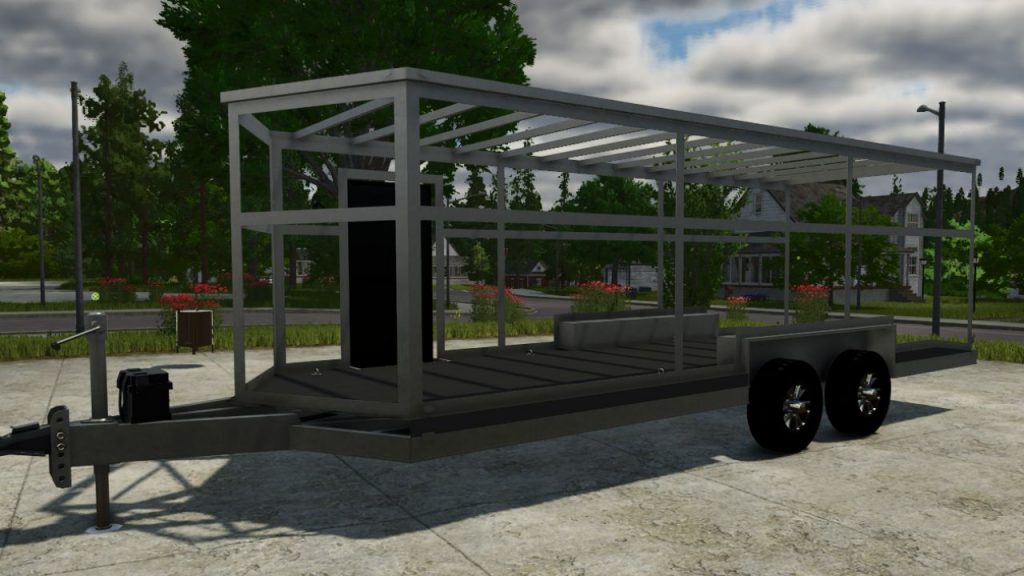 FS25 Buildable Enclosed Trailer V1.0.0.0 Mod - Farming Simulator 25