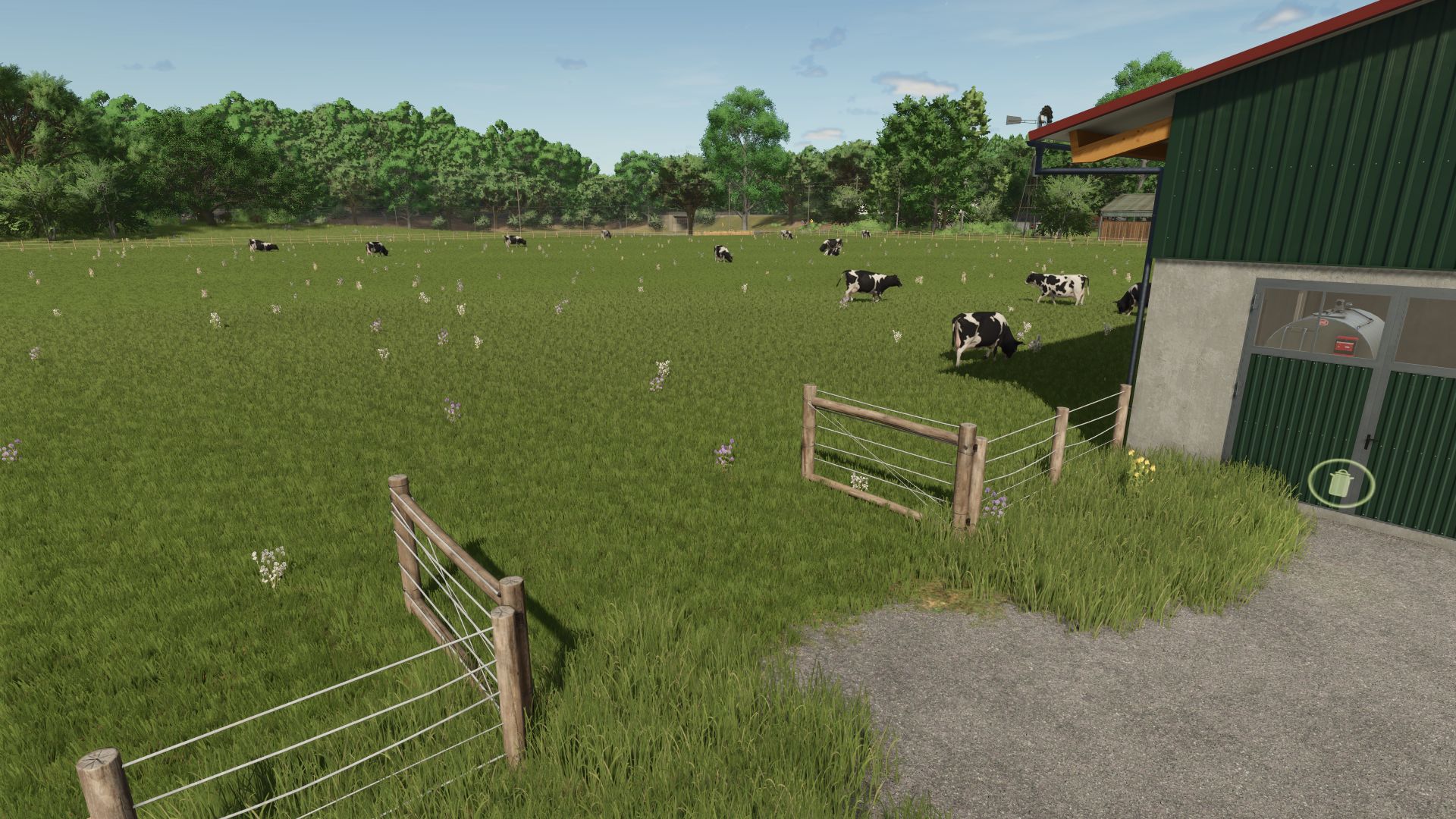 FS25 Large cowshed V1.0.0.0 Mod - Farming Simulator 25
