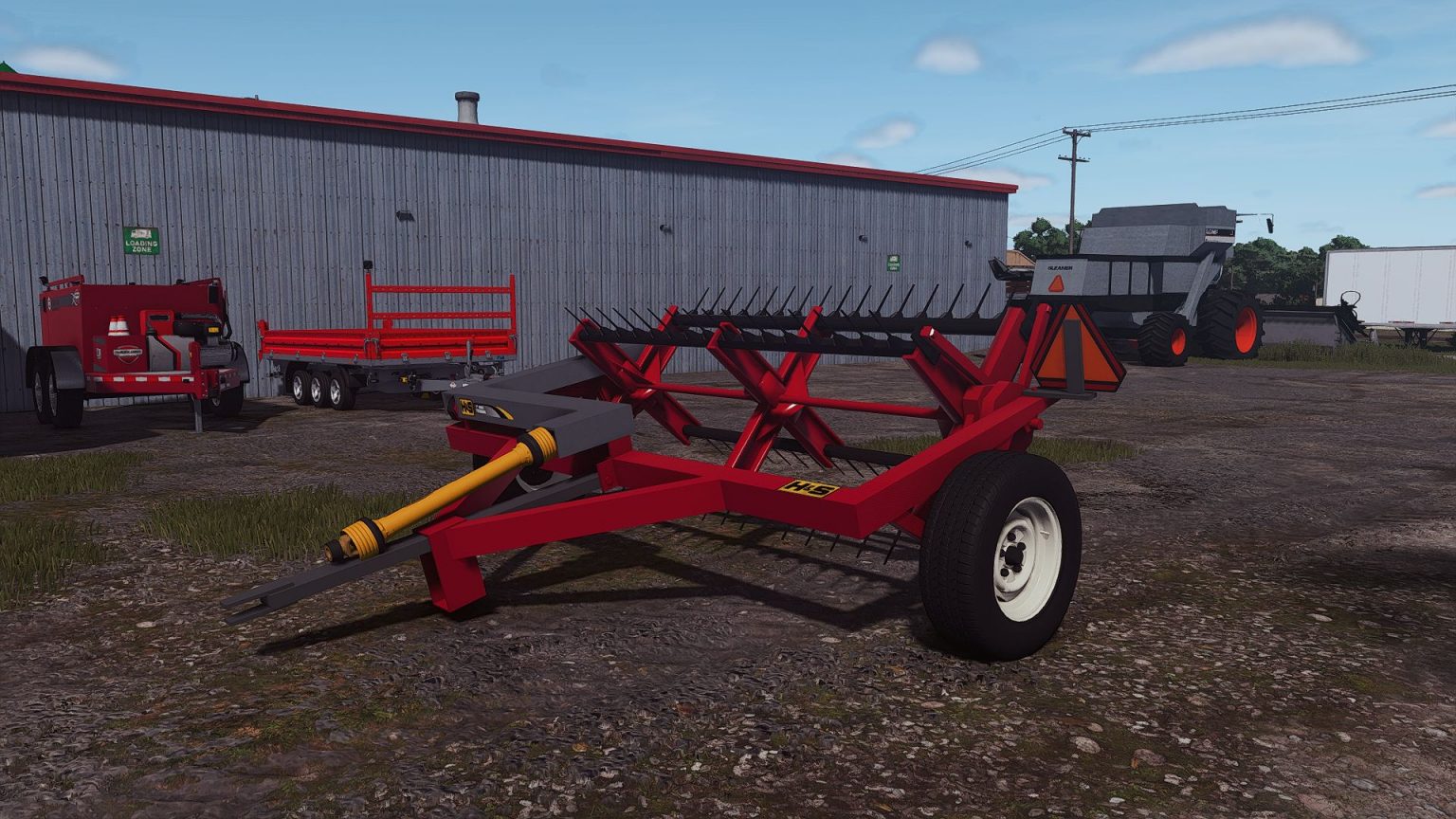 FS25 1986 H&S Hay Tedder V1.0.0.0 Mod - Farming Simulator 25