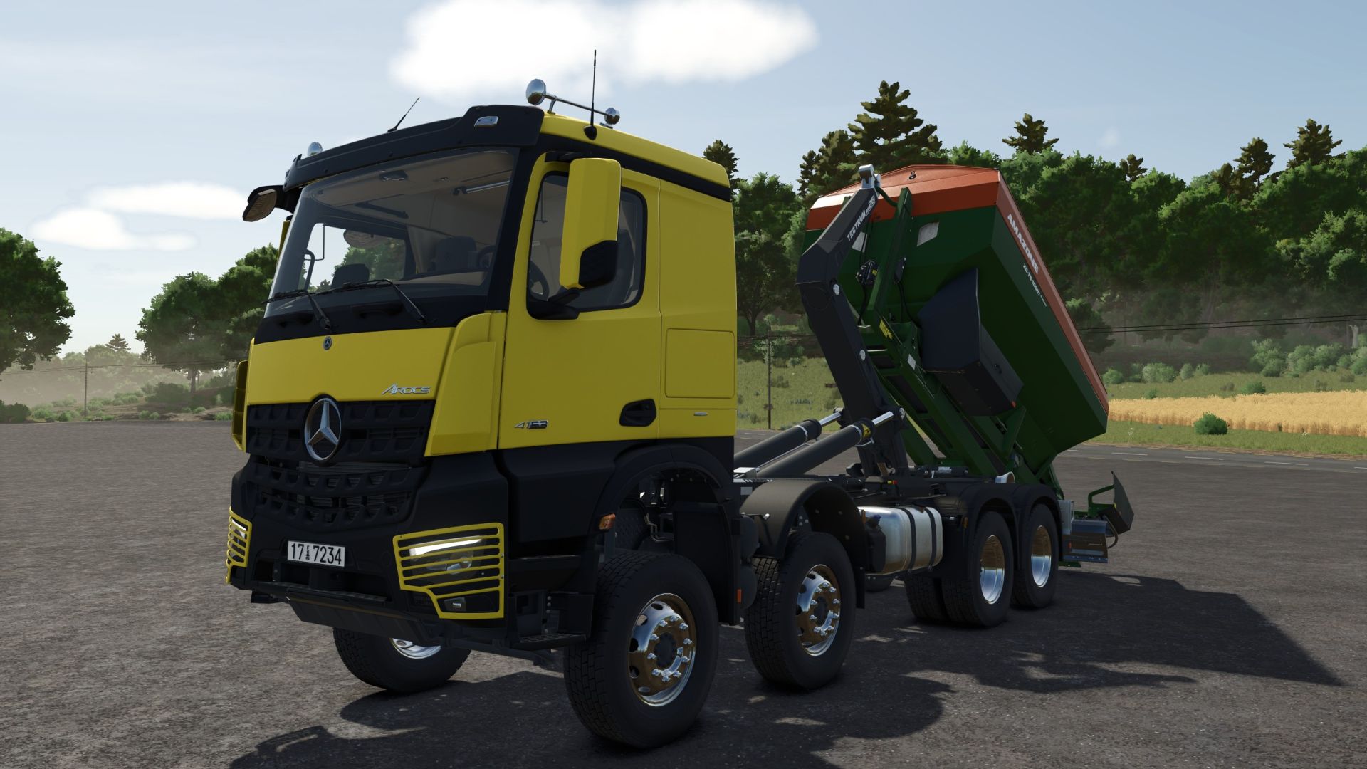 FS25 Amazone ZG-TS 10001 Ampiroll/HKL V1.0.0.1 Mod - Farming Simulator 25