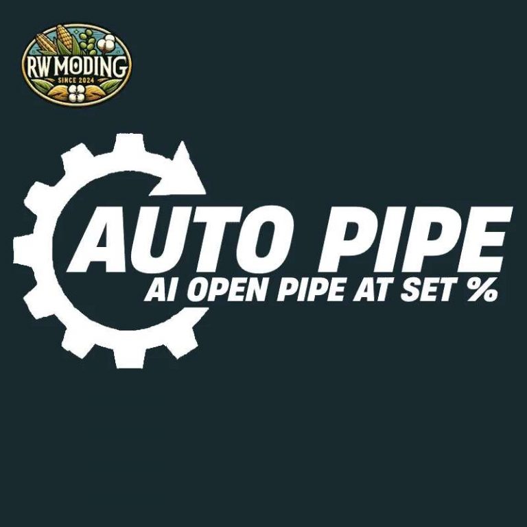 FS25 Auto Pipe AI Open PIPE v1.0.0.0 Mod - Farming Simulator 25