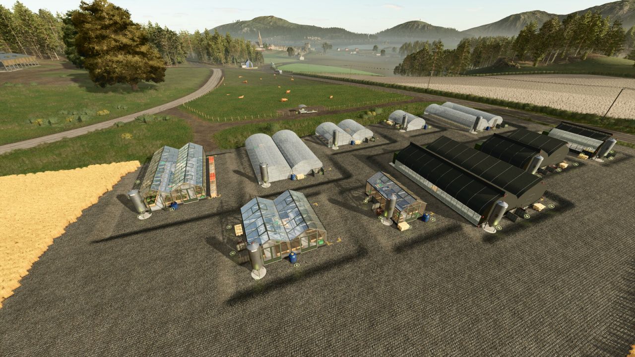 FS25 BioGreenhousePack V1.0.0.1 Mod - Farming Simulator 25