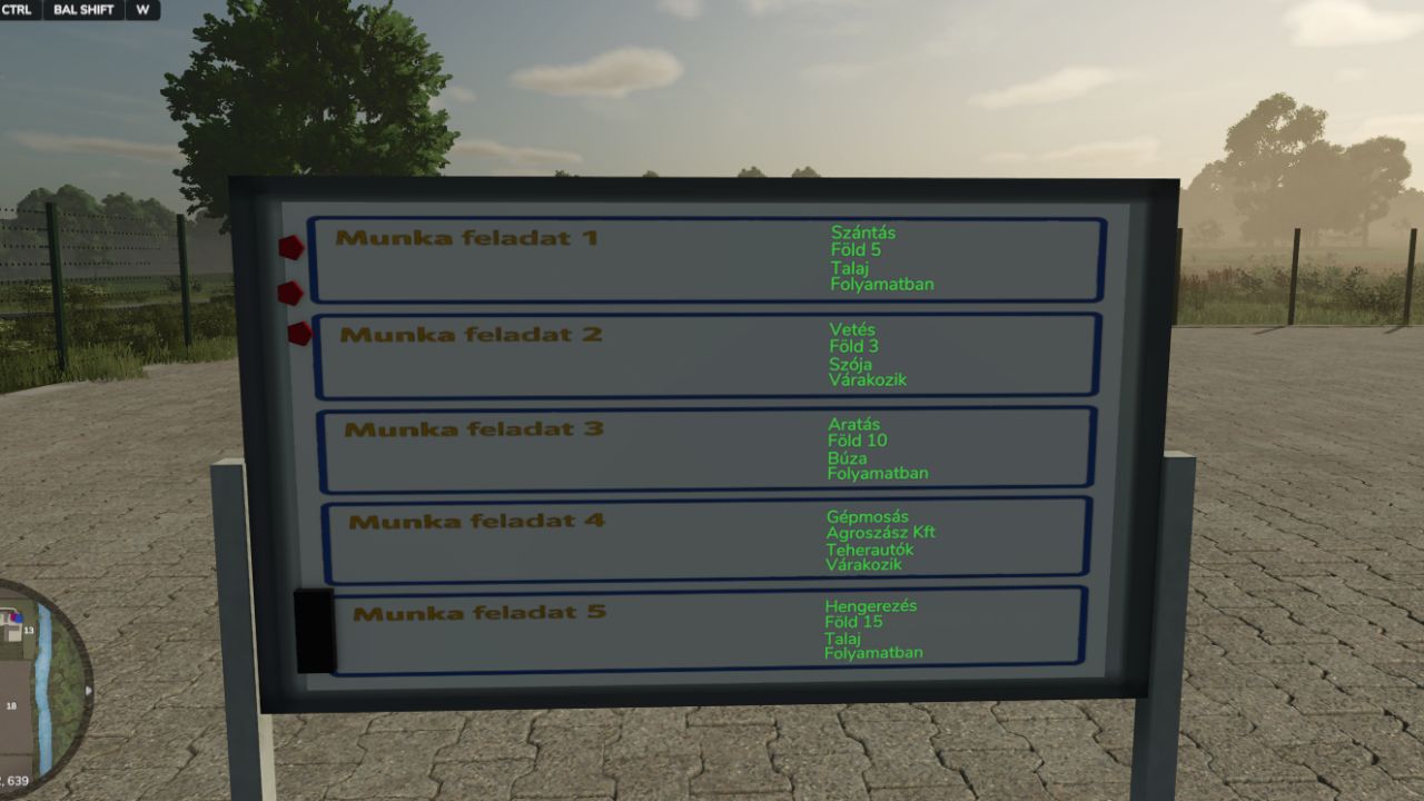 FS25 Farm Task Manager Display V1.0.0.0 Mod - Farming Simulator 25