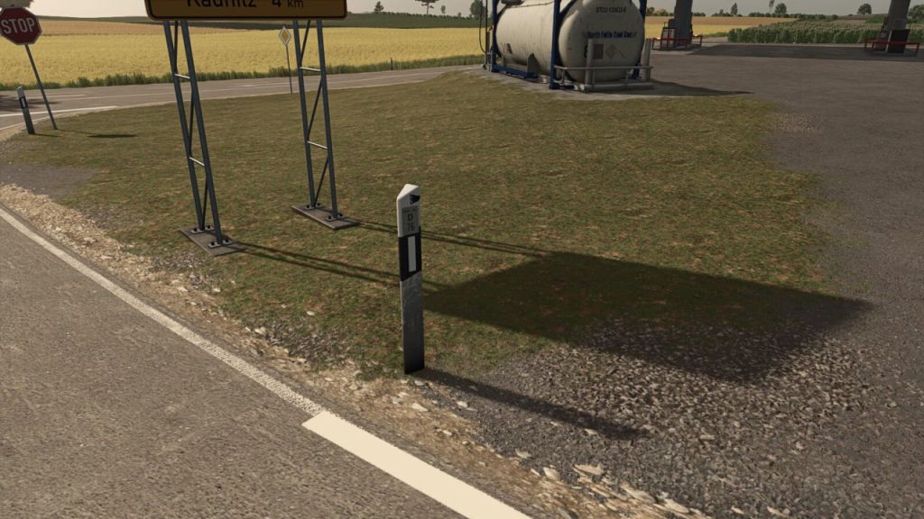 FS25 German Road Poles Prefab V1.1.0.0 Mod - Farming Simulator 25